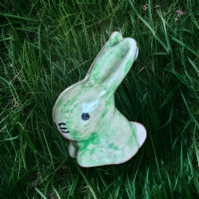 ANTIQUE MINI DENBY Or SylvaC Style Snub Nose Rabbit Figure - Art Deco £ ...
