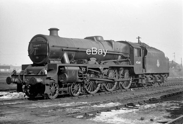 RAILWAY STEAM NEGATIVE Jubilee 45661 Newton Heath MPD 26A 1950s ...