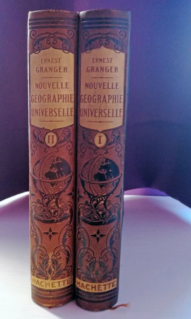 NOUVELLE GÉOGRAPHIE UNIVERSELLE de 1922 par Ernest GRANGER en 2 Volumes ...