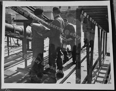 WW2 LOADING ANTI Aircraft Rockets onto fixed rails - W.O .photo 25 by ...