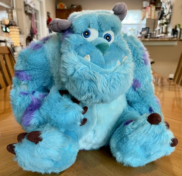 DISNEY PIXAR STORE Monsters Inc Sulley 12” Plush Blue Stuffed Animal ...