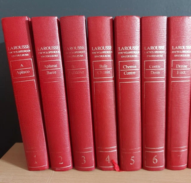 ENCYCLOPÉDIE LAROUSSE EN couleur de 1977-1979 / 22 Volumes -Complet - EUR 25,00 - PicClick FR
