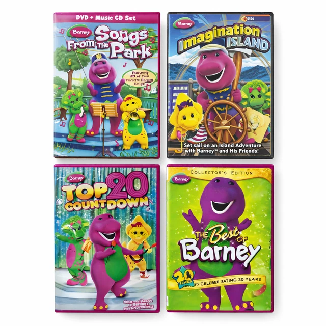 MICROSOFT ACTIMATES BARNEY Talking Plush + 4 DVD Bundle Tested $90.85 ...