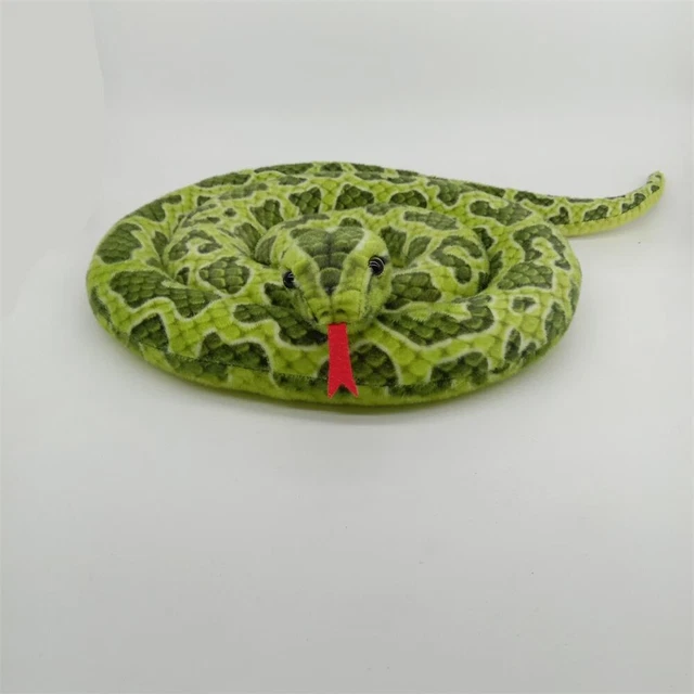 GIANT GREEN SNAKES Plush Toy Simulation Long Python Stuffed Kids Gift ...