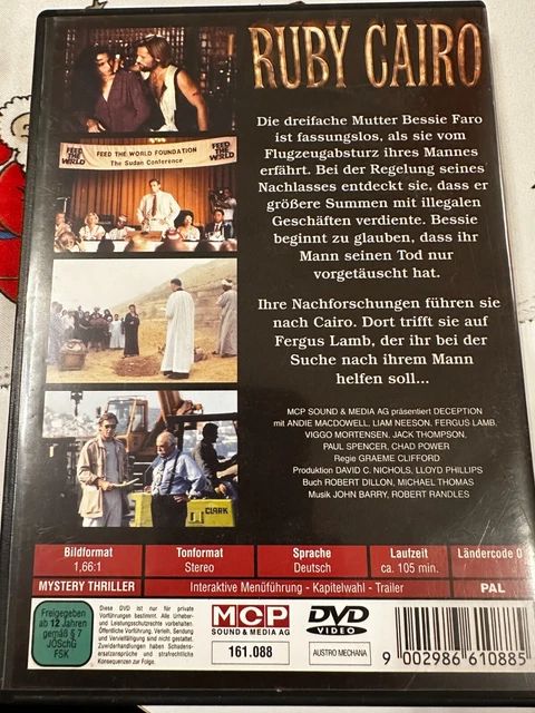 RUBY CAIRO / Andie MacDowell & Liam Neeson & Viggo Mortensen – DVD EUR ...