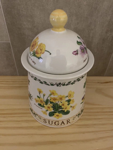 DUNOON NATURE TRAIL Sugar Canister Storage Jar by Richard Partis VGC £ ...