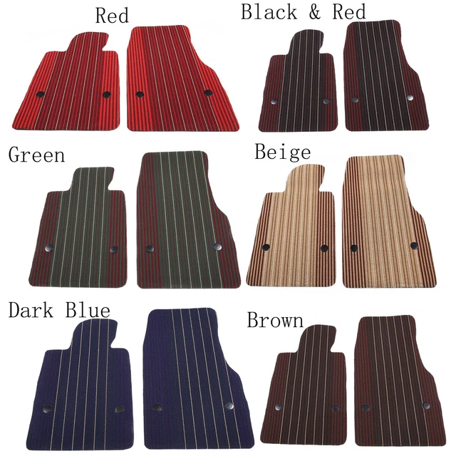 CAR TPE FRONT Silk Circle Foot Mats FloorLiner For Corvette C8 Z51 Z06 ...