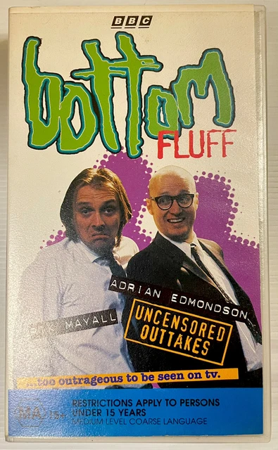 BOTTOM FLUFF RIK Mayall Ade Edmondson VHS Video Cassette Tape PAL 1996 ...