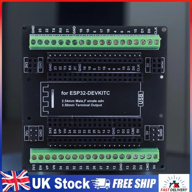 GPIO EXPANSION MODULE Board Portable for ESP32-DevKitC ESP-WROOM-32 £8.89 - PicClick UK