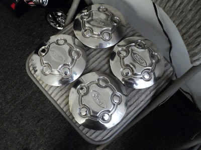 OEM FORD CROWN Victoria Police Interceptor Center Caps Hubcaps (4) Full ...