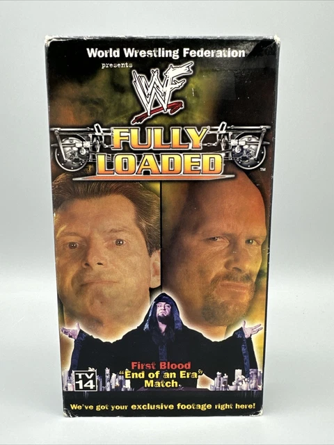 WWF FULLY LOADED 1999 VHS Attitude Era Stone Cold Undertaker Rock HHH ...