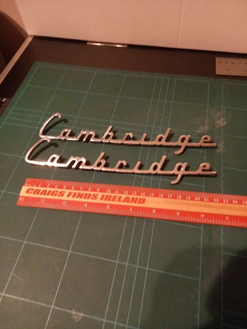 2 X AUSTIN Cambridge Classic Script Car Badge/ Logo/ Emblem £42.71 ...