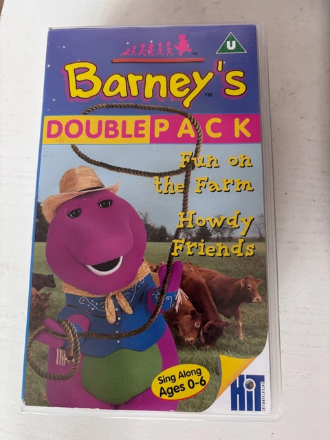 BARNEYS DOUBLE PACK Fun on the farm - Howdy Friends VHS VIDEO £16.31 ...