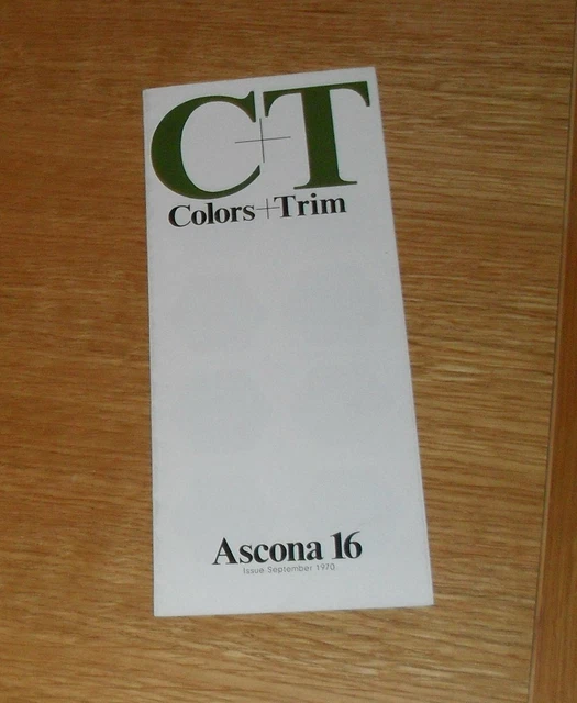 OPEL ASCONA COLOUR & Trim Guide Brochure 1970-1971 £9.95 - PicClick UK