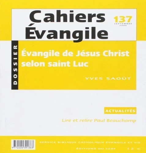 EVANGILE DE JESUS Christ selon saint Luc - CE 137 de Yves Saout EUR 3 ... EVANGILE DE JESUS Christ selon saint Luc - CE 137 de Yves Saout EUR 3 ...