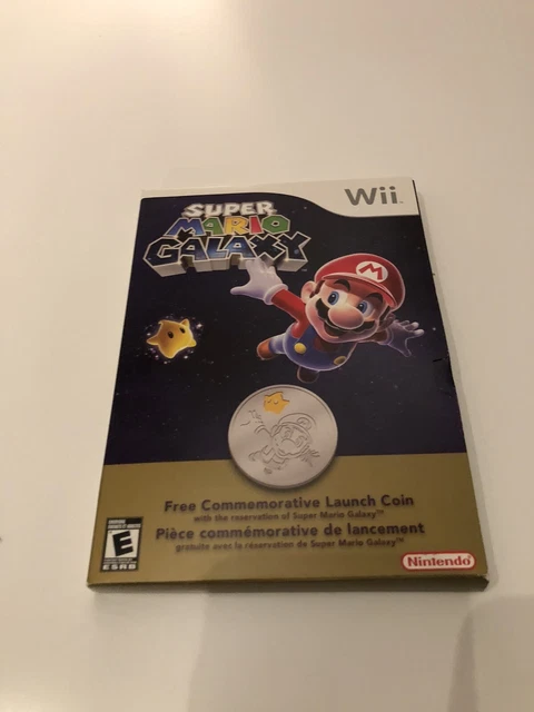 SUPER MARIO GALAXY Nintendo Wii Commemorative Launch Coin - Game Not ...