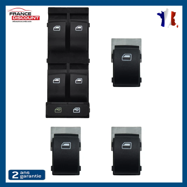 PLATINE DE LEVE Vitre Avant + 3 Boutons Prevu Pour A3 A6 4B0959855 4B0959851B EUR 36,90 ...