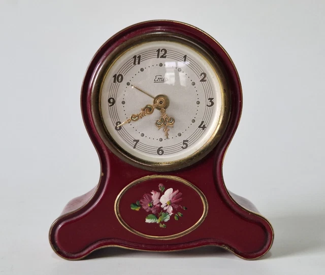 VINTAGE EMES MECHANICAL Musical Alarm Clock - Working £25.00 - PicClick UK