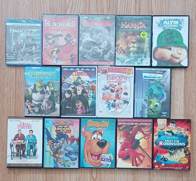 DISNEY-PIXAR-DREAMWORKS-SONY-WB-KIDS FAMILY ANIMATION Movies - 27 DVD ...