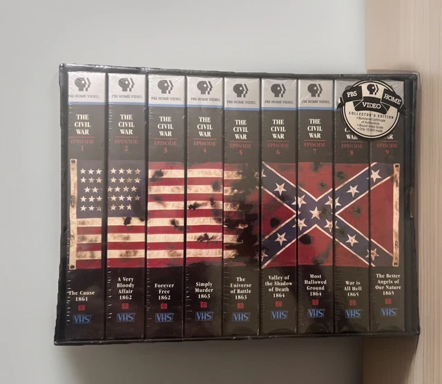 THE CIVIL WAR 9 Tape VHS Set PBS Most Tapes Never Opened Ken Burns 1990 ...
