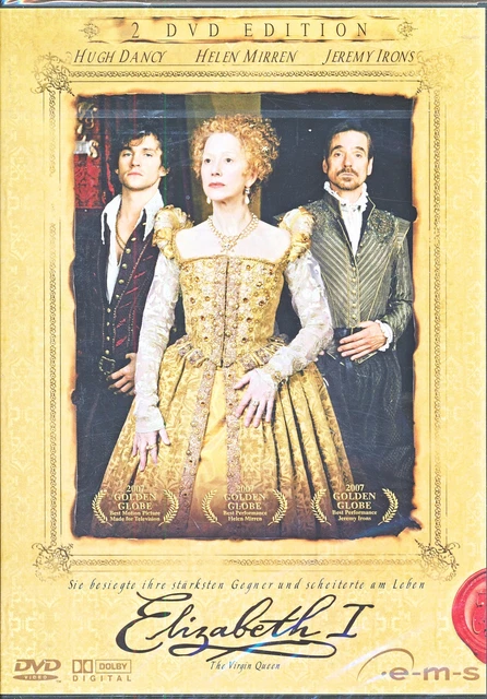 ELIZABETH I - Helen Mirren - Jeromy Irons - Hugh Dancy - OVP - DVD EUR ...