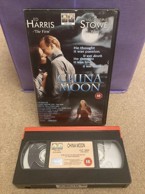CHINA MOON VHS Video Tape Big Box Ex Rental Ed Harris Madeleine Stowe ...