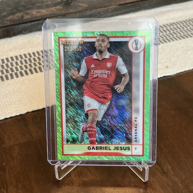 2022/2023 TOPPS UEFA Merlin Gabriel Jesus Arsenal FC Green Shimmer 293/ ...