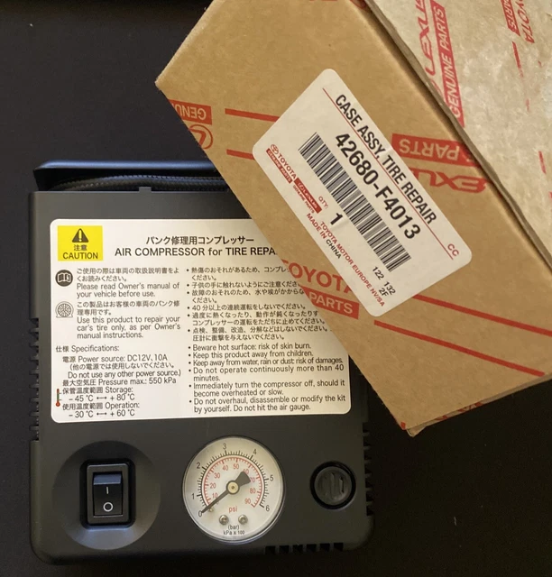 GENUINE NEW TOYOTA TYRE AIR COMPRESSOR REPAIR KIT 42680F4013 £65.00 ...