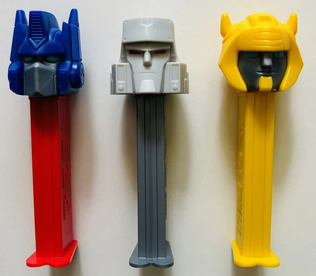 TRANSFORMERS - OPTIMUS PRIME-MEGATRON-BUMBLEBEE - PEZ Dispensers £10.96 ...