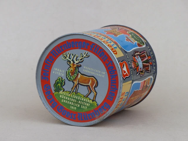 ALTE LEBKUCHENDOSE BLECHDOSE Lebkuchen Georg Goess Nürnberg - selten ...