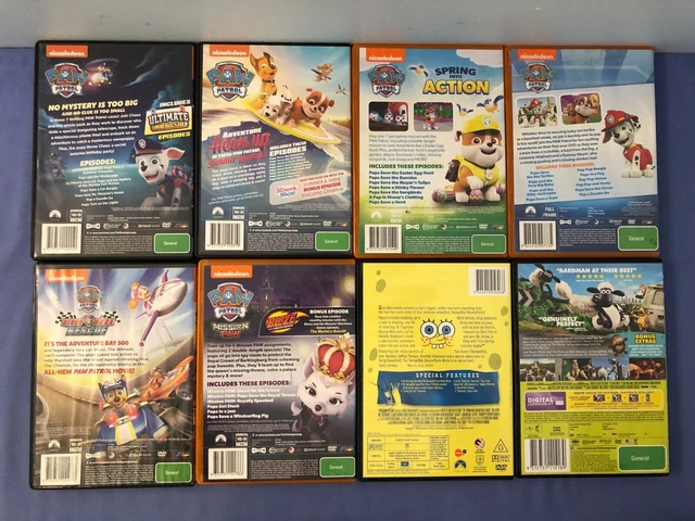 CHILDREN KIDS PAW Patrol SpongeBob Shaun Sheep Curious George 24-DVD ...