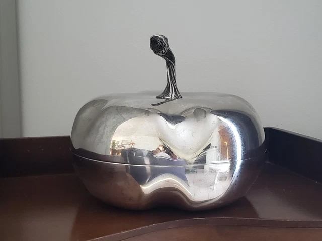 CITROUILLE BOITE DECORATIVE Plaque Argent D.l.g. Dior Home 1970 En Bon ...