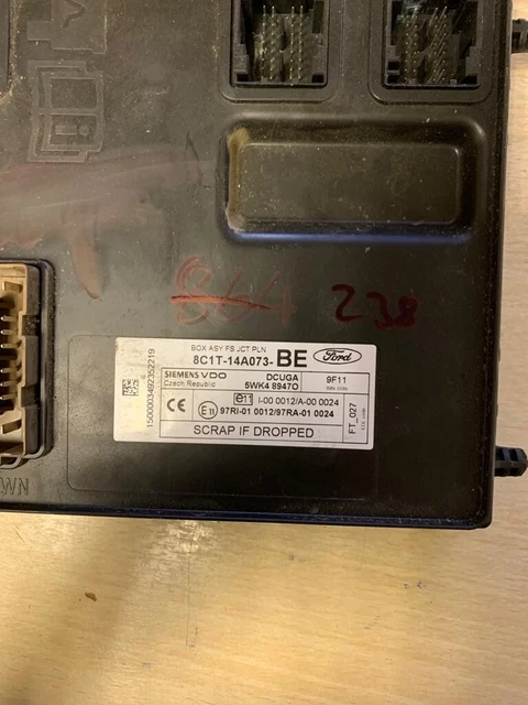 FORD TRANSIT BCM Body Control Module-8C1T14A073Be $101.08 - PicClick AU