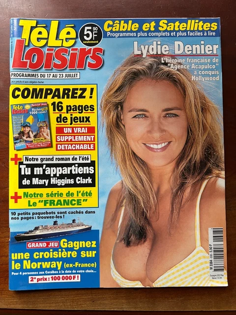 TÉLÉ LOISIRS 12/07/1999; Lydie Denier/ Patrice Laffont/ Comedian Harmonists EUR 9,00 - PicClick FR