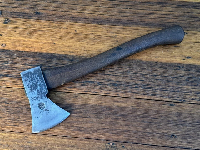 VINTAGE GERMAN? EUROPEAN 600g Hatchet Camping Axe Tomahawk Tools $40.00 ...