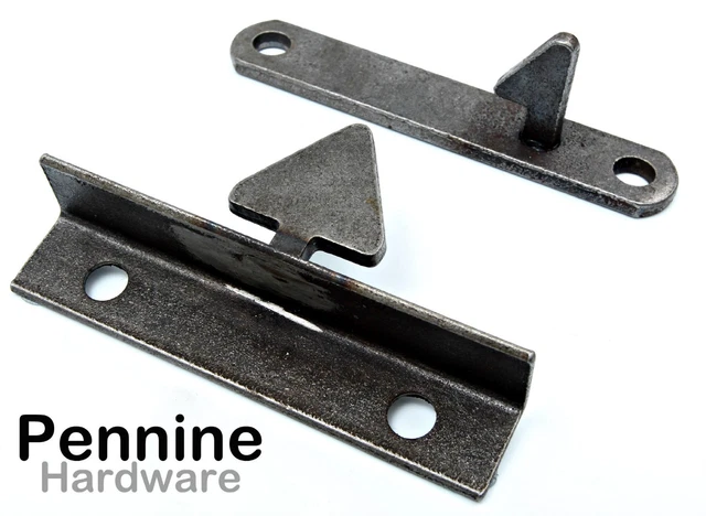 REPLACEMENT METAL BOLT On Gate Catch Strike Plate - Angled or Flat £2. ...