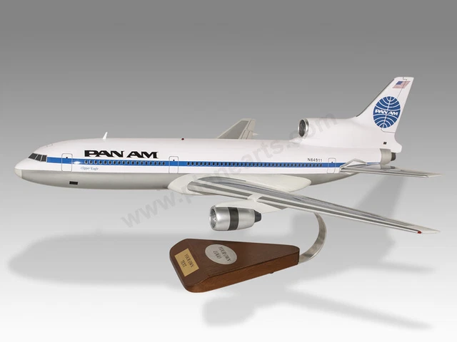 LOCKHEED L-1011-500 PAN Am Solid Kiln Dried Mahogany Wood Handmade ...