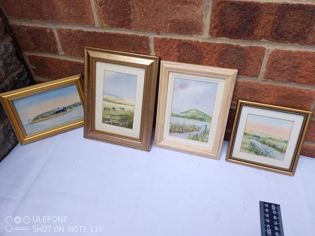 4 ORIGINAL WATERCOLOUR Paintings By A Local Artist Greta Johnson - Lot ...