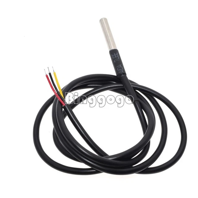 WATERPROOF DS18B20 TEMPERATURE Temp Sensor Digital Thermal Probe 1M For ...
