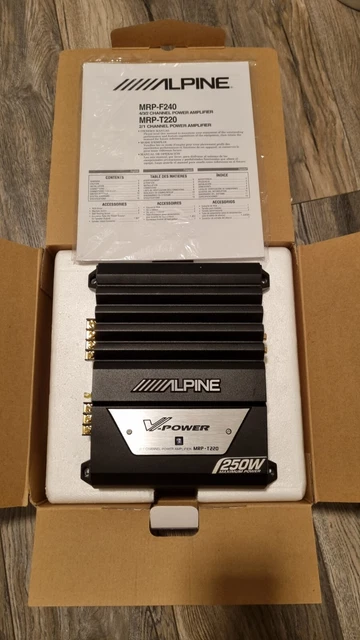 ALPINE V-POWER MRP-T220 amplificatore auto 2 canali max 250 W EUR 58,26 - PicClick IT