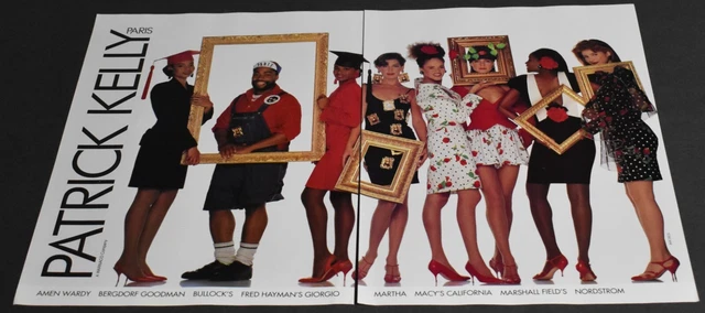 1989 PRINT AD Sexy Heels Fashion Long Legs Lady Brunette Patrick Kelly ...