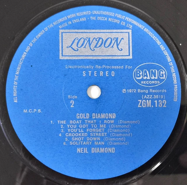 NEIL DIAMOND – Gold Diamond – London Records ZGM.132 – Compilation LP ...