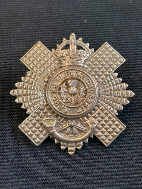 4TH 5TH BATTALION Royal Scots Cap Badge In White Metal On Lugs Kings ...