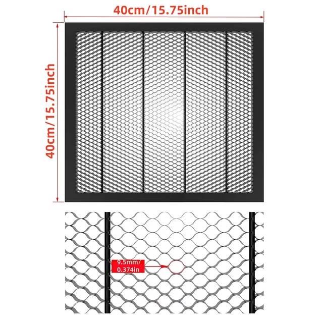 NEJE LASER ENGRAVER Pad Backing Plate Honeycomb Panel Work Platform for ...