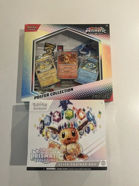 POKÉMON PRISMATIC EVOLUTIONS ELITE TRAINER BOX (ETB) + POSTER ...