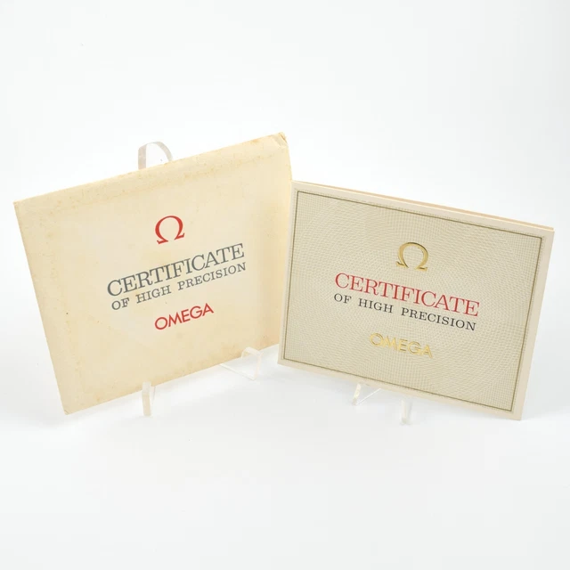 OMEGA CONSTELLATION CHRONOMETER Certificate of High Precision 1960s and ...