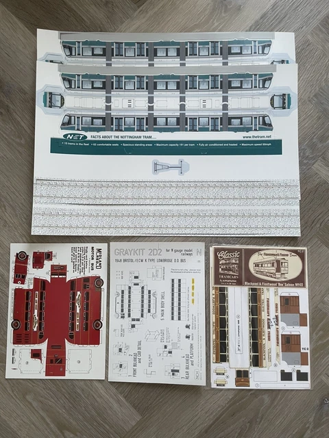TRAM BUS TOWER Wagon Card Kits - Various Producers X 9 £45.00 - PicClick UK