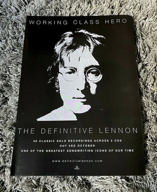 ORIGINAL VINTAGE 2000S Magazine Advert Ad Picture John Lennon Working ...