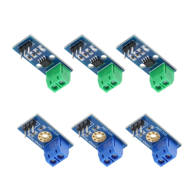 3 PACK 30A ACS712 Current Sensor Module DC0-25V Voltage Measuring ...