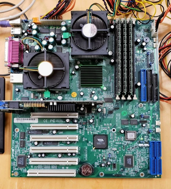 [WORKING ITEM!] P3TDDE dual Pentium III 1.4 GHz 2 CPU fans 1 GB memory ...